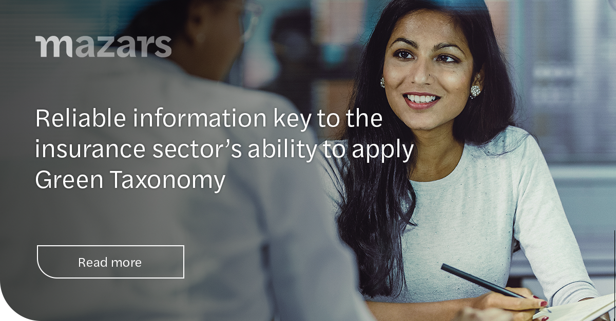 Reliable information key to the insurance sector’s ability to apply ...